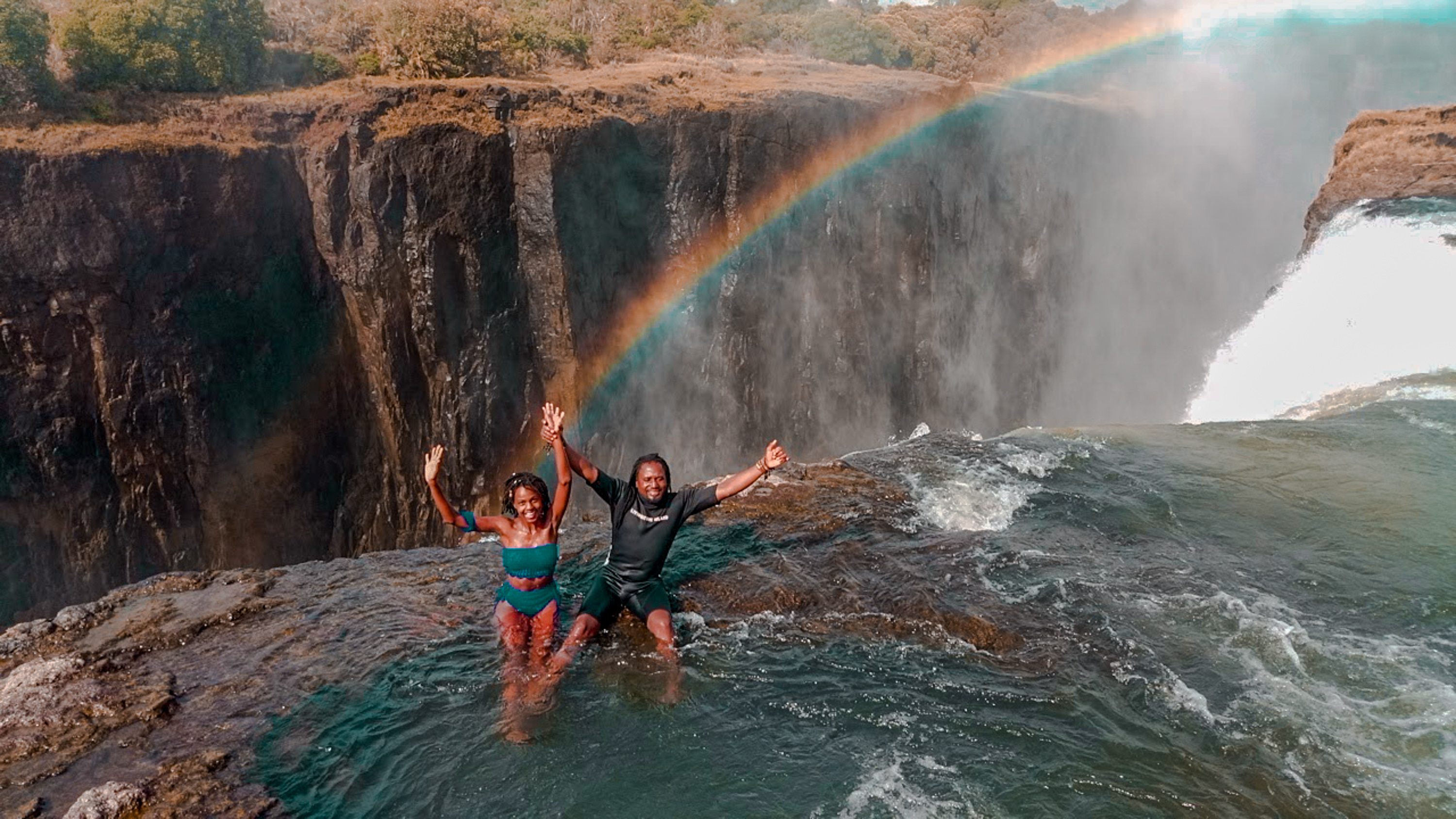 An Unexpected Visit To The Devil's Pool in Zambia - Just Rioba